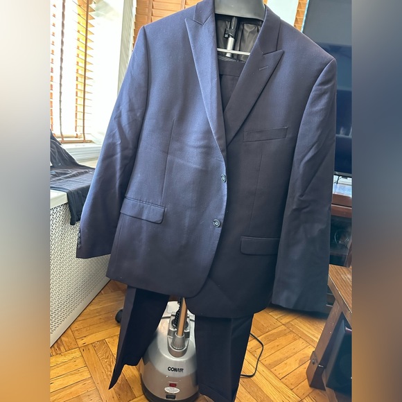 Calvin Klein | Suits & Blazers | Calvin Klein Navy Suit Size 46r Jacket ...